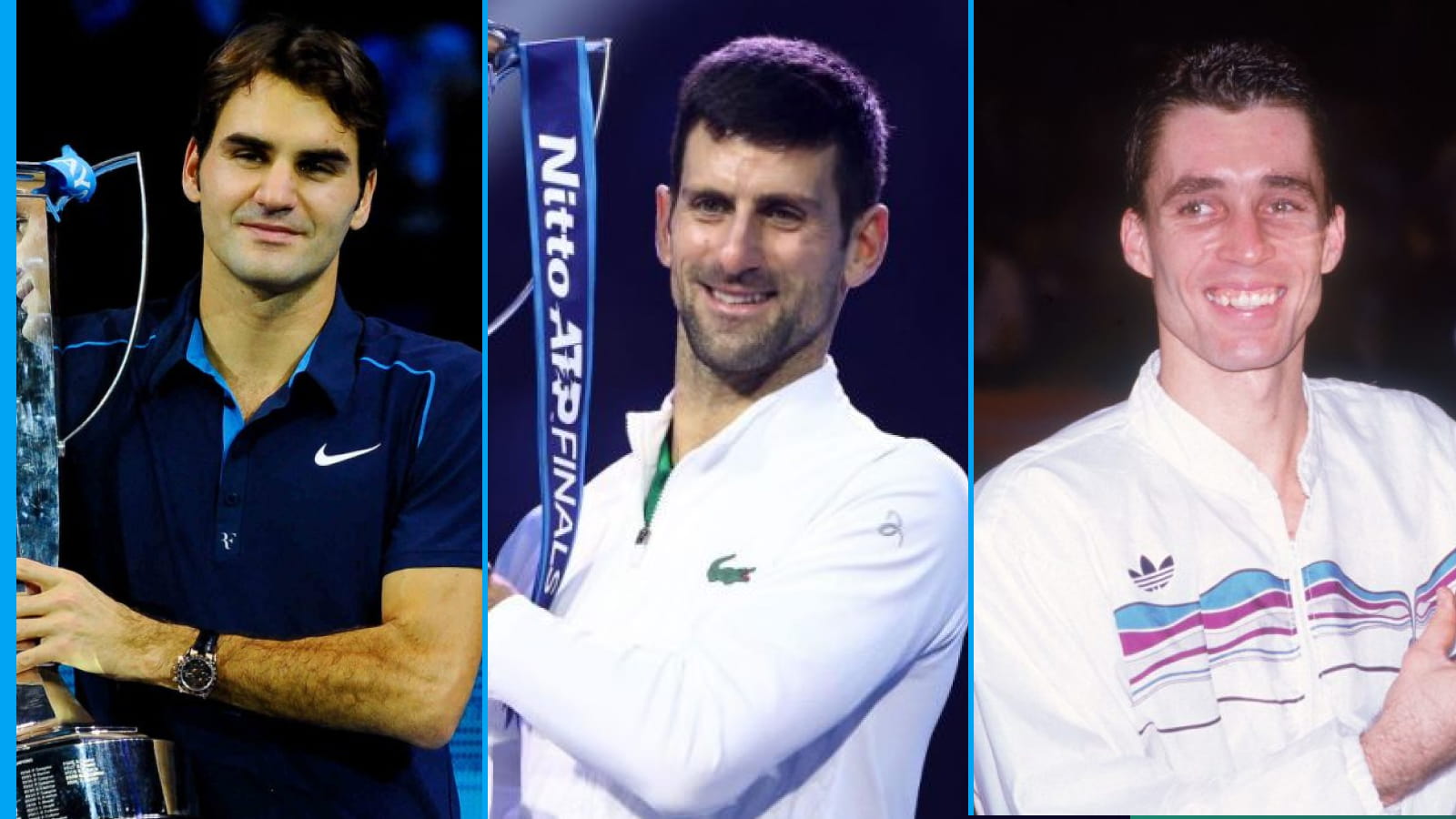 The 8 men with most ATP Finals appearances: Roger Federer with 17 ...